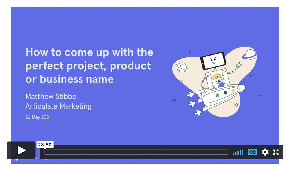 The essential guide to choosing good project names