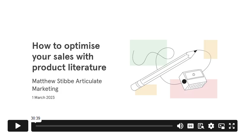 Top tips to optimise your marketing and sales with product literature