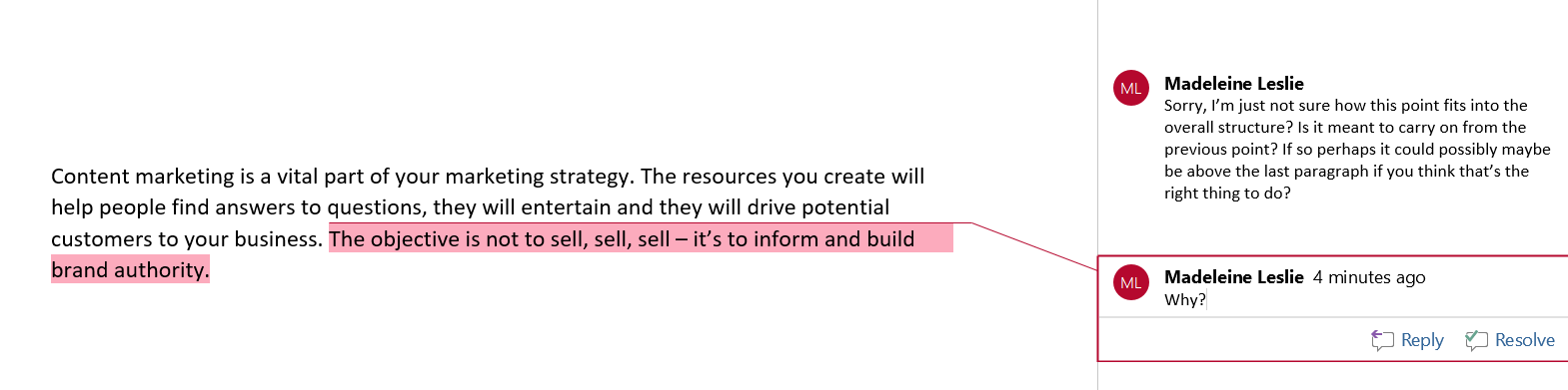 How to edit: constructive vs. non-constructive feedback