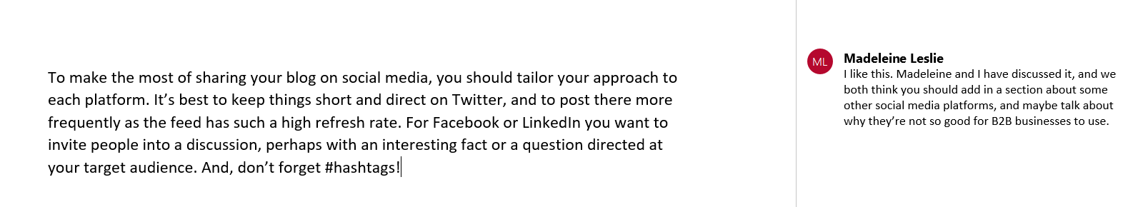 How to edit: constructive vs. non-constructive feedback