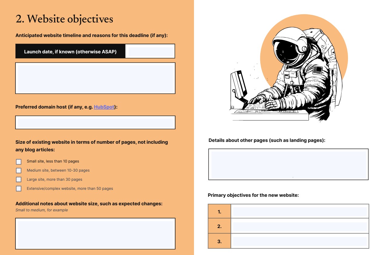 The Essential Website Specification Template